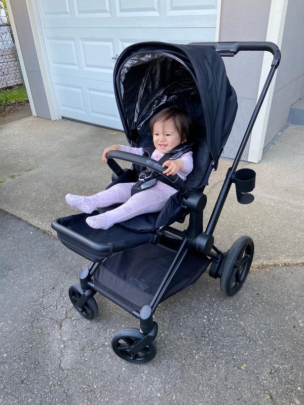 Cybex ePRIAM Electronic Assist Stroller with Matte Black Frame ...