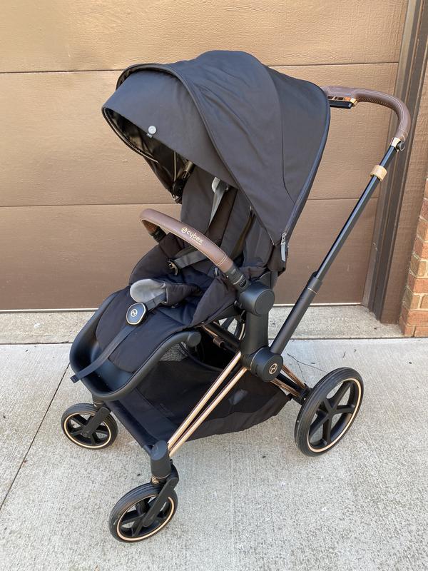 Cybex PRIAM 4 Stroller – Chrome Frame with Brown Handle | Bloomingdale's