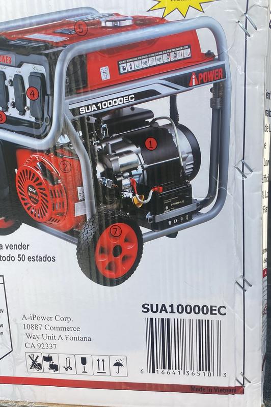 A-iPower 10000 / 8200-Watt Portable Generator SUA10000EC at Lowes.com