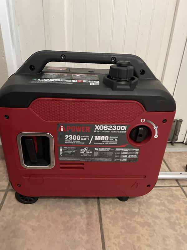 A-iPower 2300W Gas Ultra-Weight Inverter Generator with 80cc OHV Engine ...