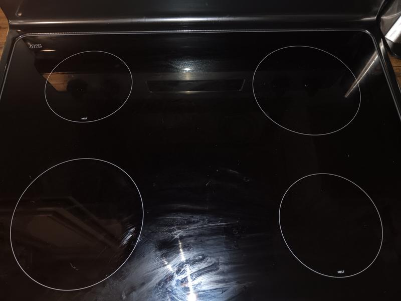 Amana 30-in Glass Top 4 Burners 4.8-cu ft Freestanding Electric Range ...