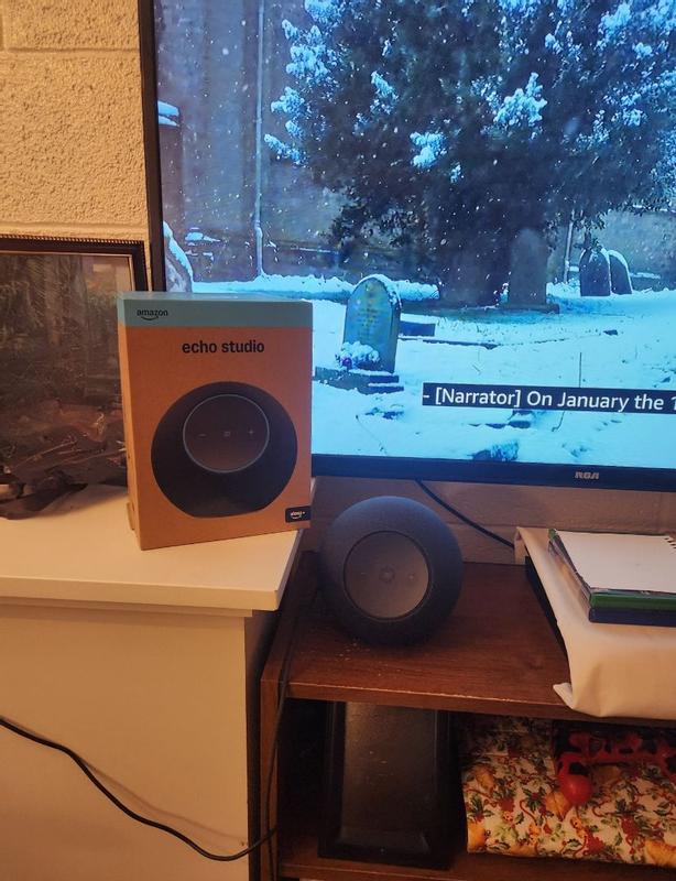 Amazon Echo Studio, Stealth Gray (newest model), our best Echo Studio ...