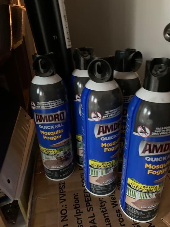 AMDRO 14-oz Quick Kill Mosquito Control Fogger Mosquito Killer Aerosol ...