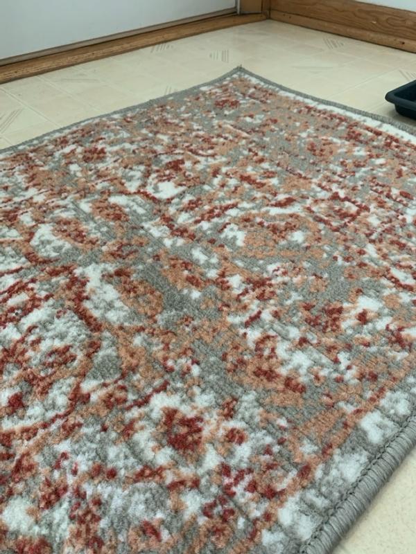 AMER Alpine 8 X 10 (ft) Dark Gray Indoor Border Vintage Area Rug ...