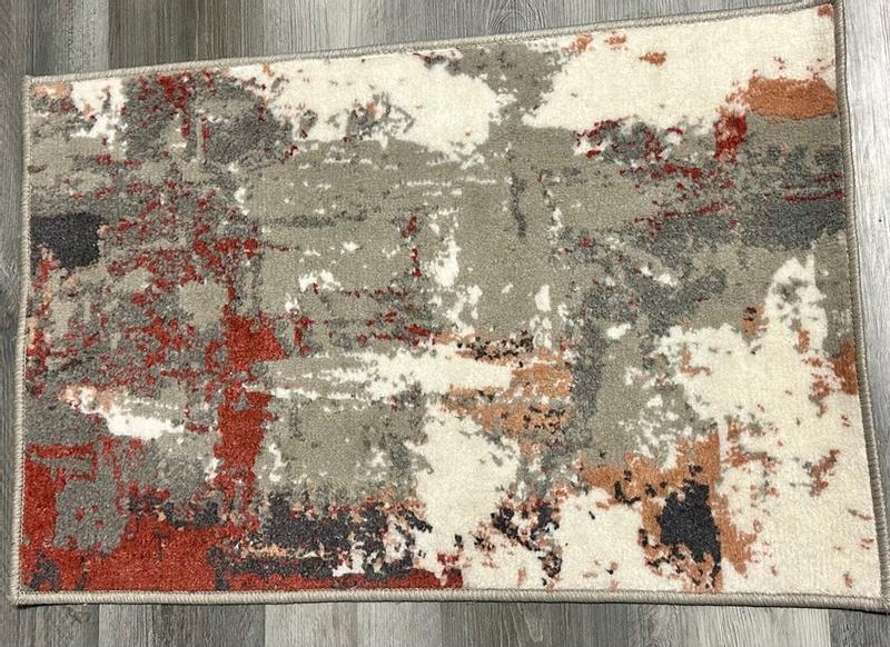 Amer Rugs 3 x 10 (ft) Rust Rectangular Indoor Abstract Industrial Pet ...