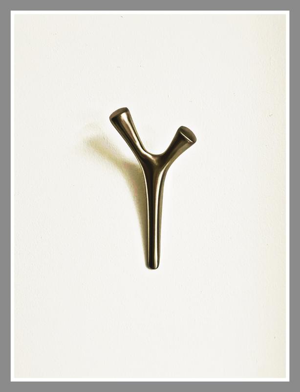 Amerock 2-Hook 3-in x 6.0625-in H Satin Nickel Decorative Wall Hook (25 ...