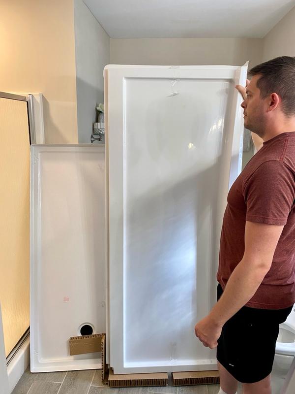 MAAX Interflo 5 -Piece 30-in W x 60-in L x 73-in H Square Alcove shower ...