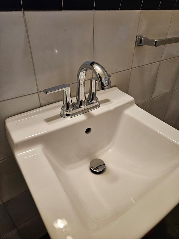 American Standard Brushed Nickel 4-in centerset 2-Handle WaterSense ...