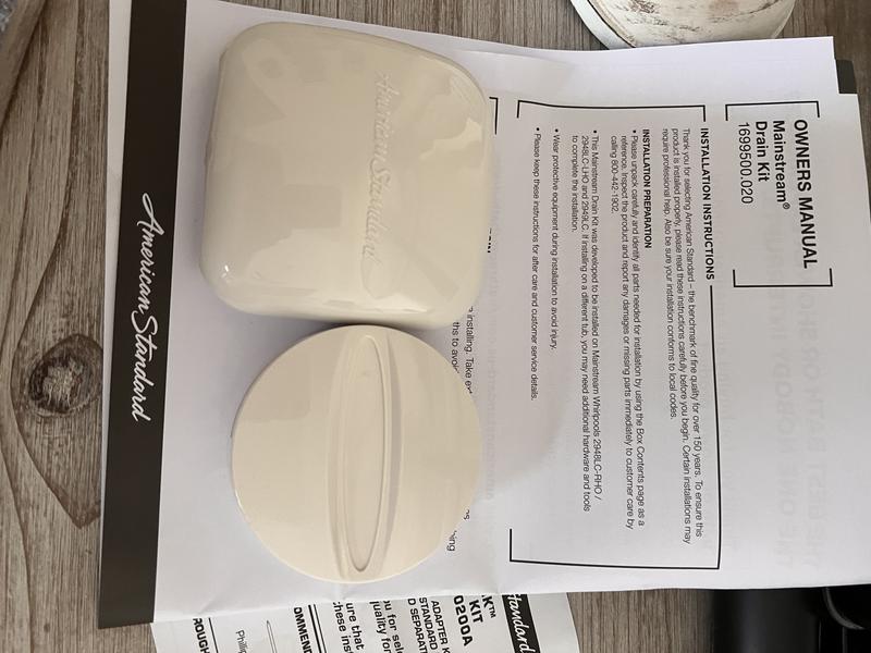 American Standard White Whirlpool Only Drain Kit 1699500.020 at Lowes.com