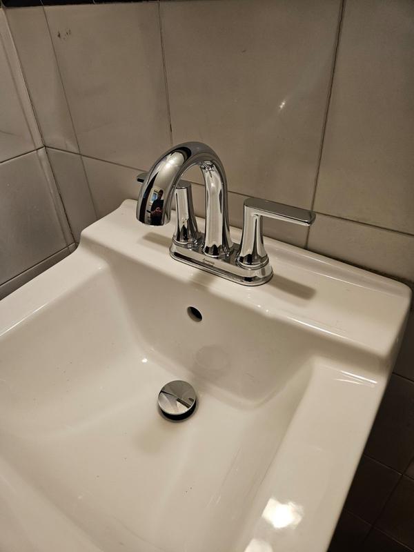 American Standard Polished Chrome 4-in centerset 2-Handle WaterSense ...