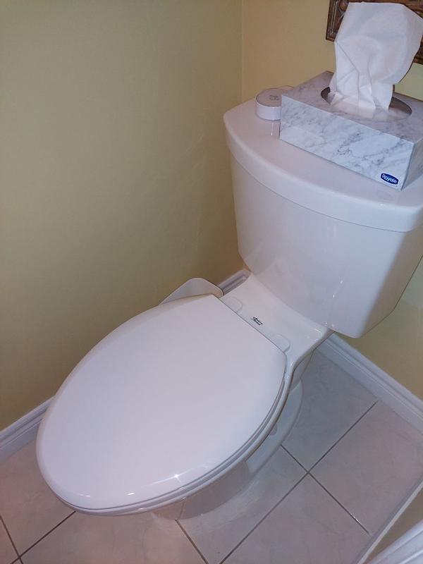 American Standard Cadet White Touchless Flush Elongated Chair Height 2 ...