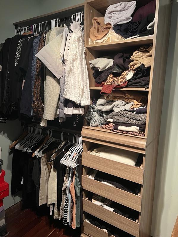 ClosetMaid Modular Storage Reach-in Tower system Sand Solid Shelving ...