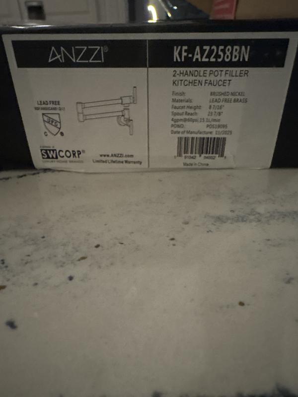 ANZZI Marca Series Polished Chrome Double Handle Deck-mount Touchless ...