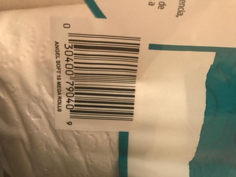 Angel Soft Facial Tissue Barcode