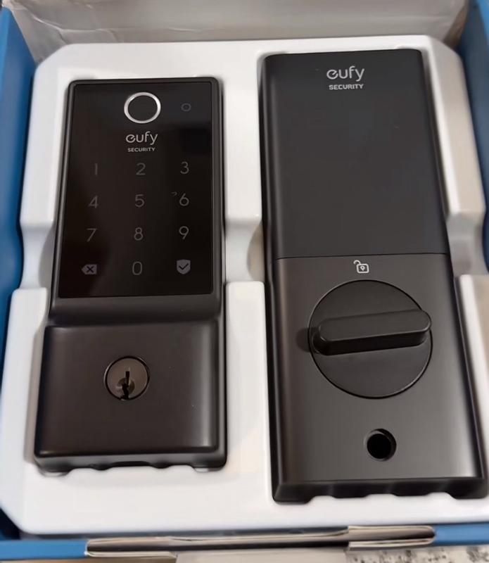 eufy Security C220 Smart Lock Black Smart Lock Electronic Deadbolt with ...