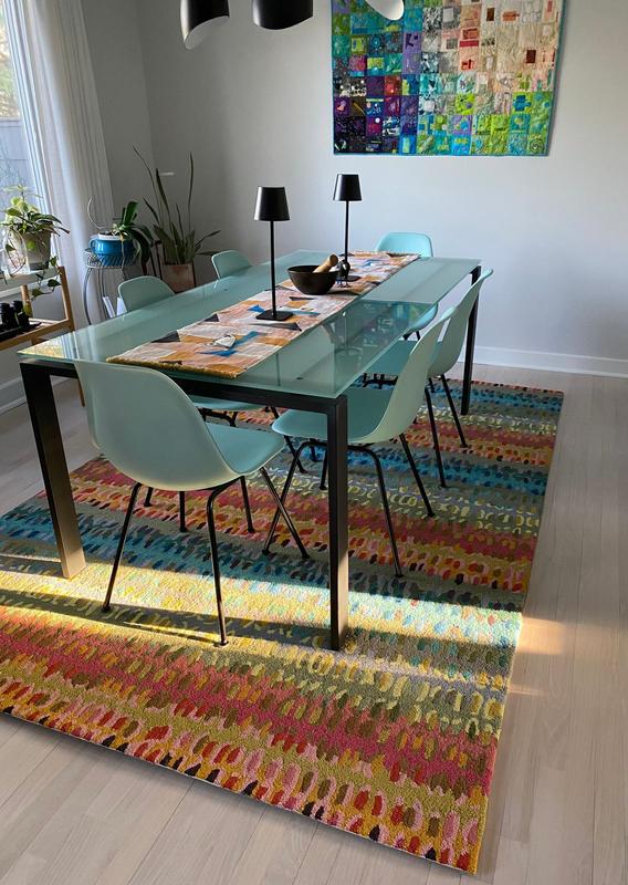DASH & ALBERT Paint 9 x 13 Chip Hand Micro Hooked Wool Rug in the Rugs ...