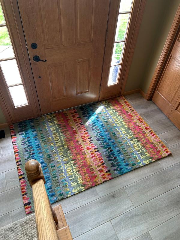DASH & ALBERT Paint 9 x 13 Chip Hand Micro Hooked Wool Rug in the Rugs ...