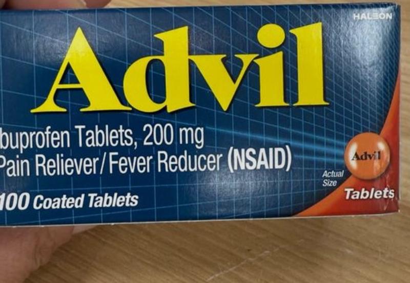 Advil Ibuprofen Regular Strength Pain Reliever/Fever Reducer Tablets ...