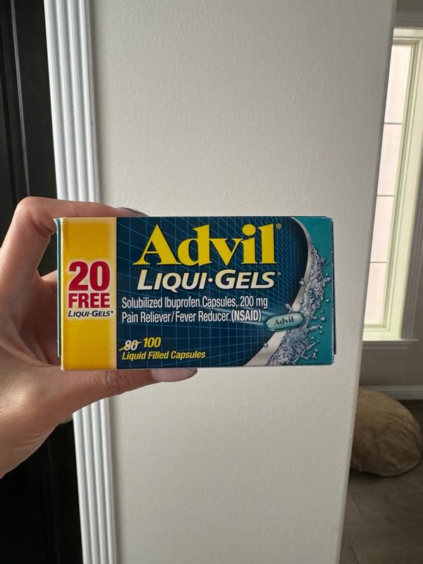 Advil Regular Strength Ibuprofen Pain Reliever Capsule (20-Count) in ...