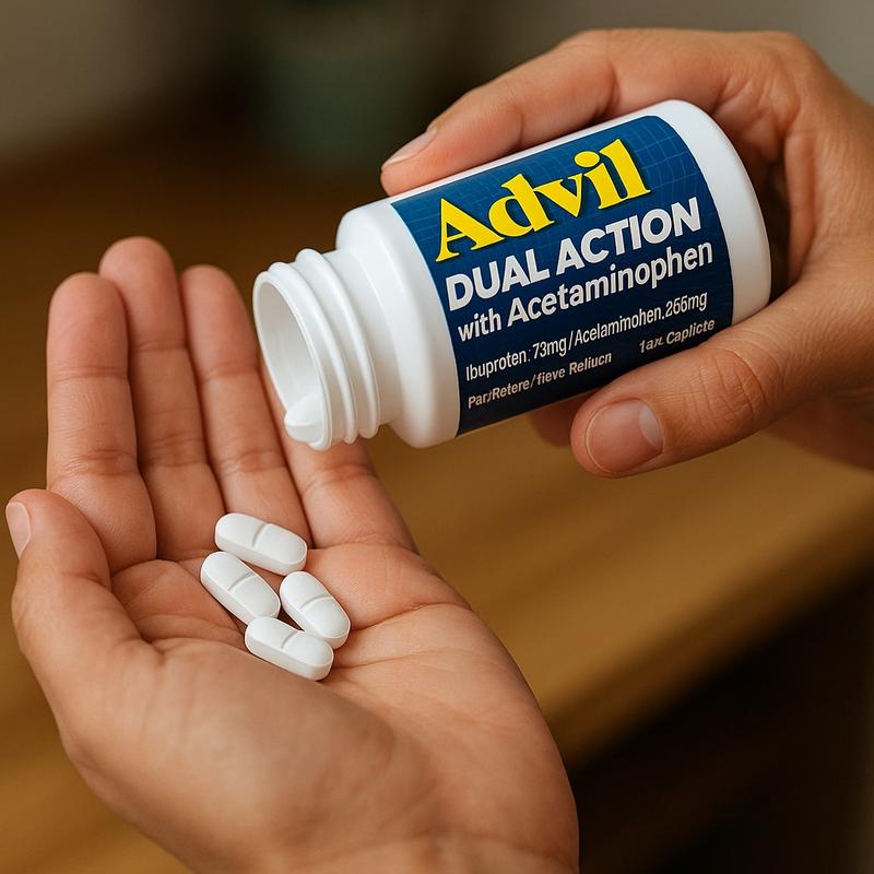Advil Regular Strength Pain Reliever/Fever Reducer Caplet (18-Count) in ...