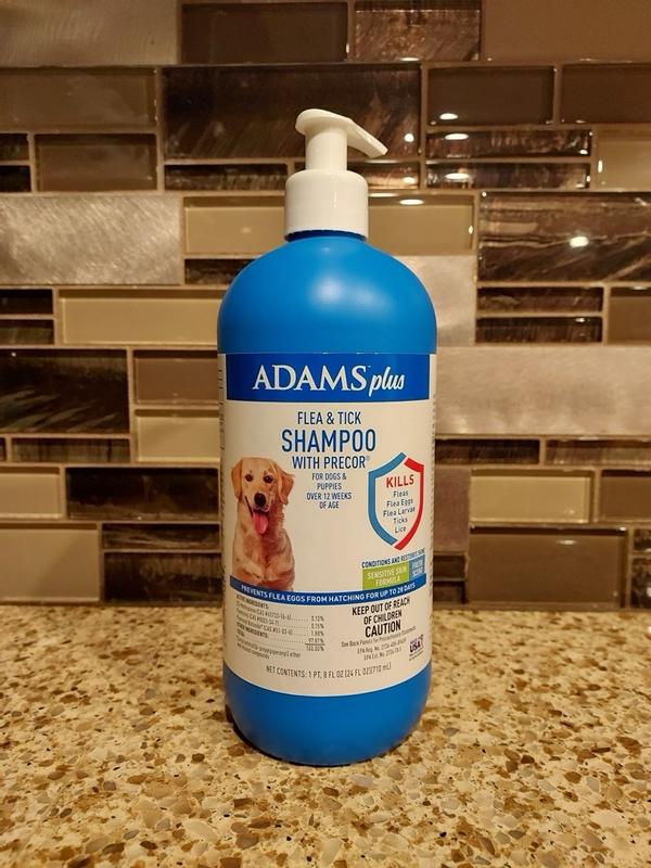 Adams Plus Flea & Tick Shampoo with Precor for Dogs, 1 Gallon | Petco