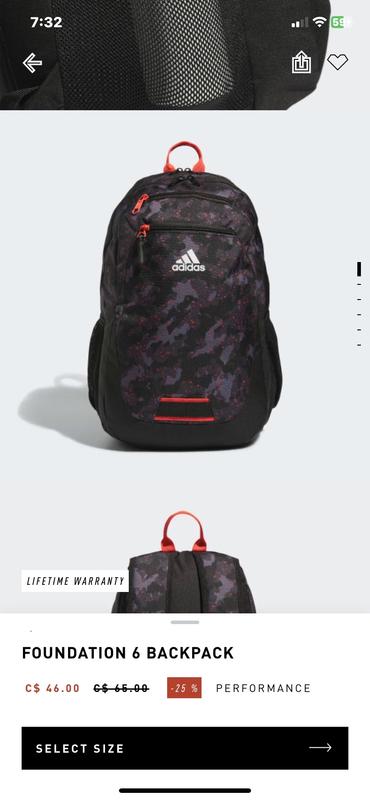 adidas Foundation 6 Backpack - Macy's
