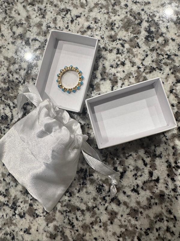 ADORNIA 14k Gold-Plated Bezeled Stone Eternity Ring - Macy's