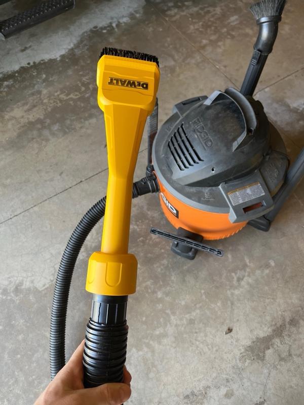 DEWALT Claw Utility Nozzle Brush 1-1/4 in. - 2-1/2 in. Wet/Dry Vaccum 1 ...
