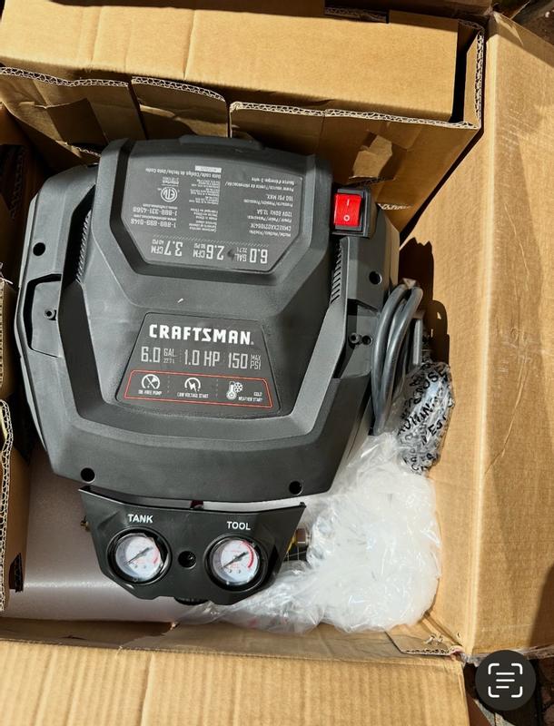 CRAFTSMAN 3 Nailers and 25' Hose Kit 6-Gallon Portable Electric 150 PSI ...