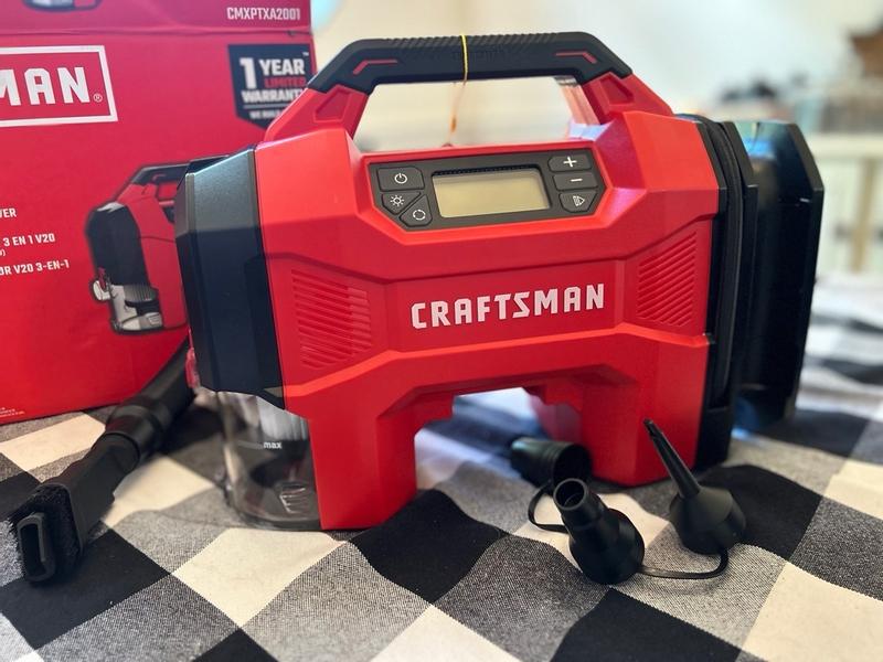 CRAFTSMAN 3-in-1 V20 Tool-Only 20-volt Air Inflator (Power Source ...