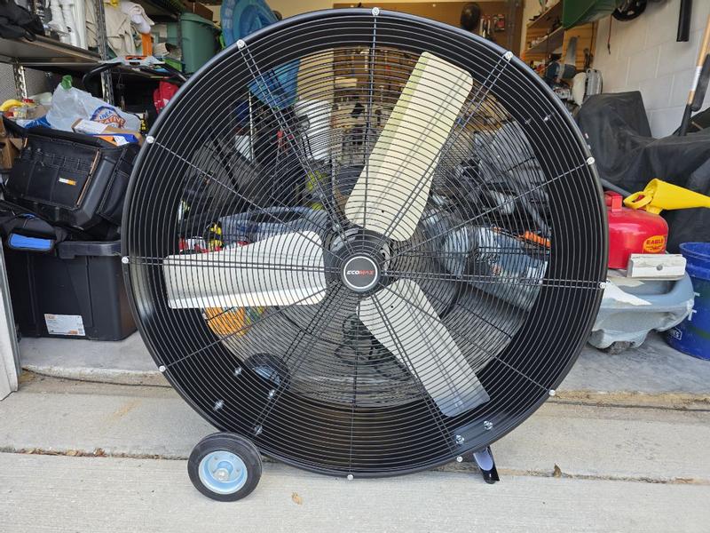 Ecomax 36-in 120 -Volt High Velocity Indoor/Outdoor Black Industrial ...
