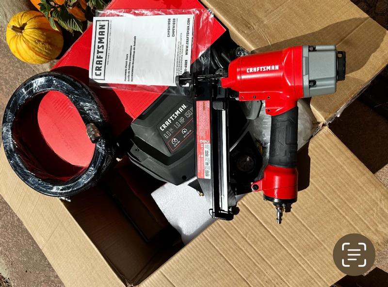 CRAFTSMAN 3 Nailers and 25' Hose Kit 6-Gallon Portable Electric 150 PSI ...