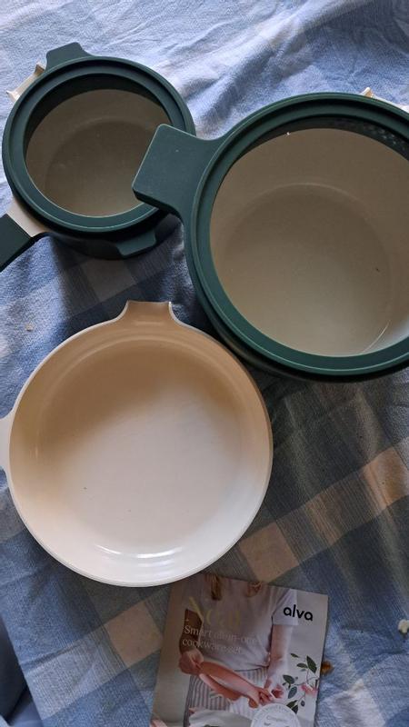 alva Neat 5-Piece Nested Ceramic Cookware Set PFAS and PFOA-Free ...