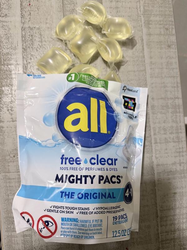 all Mighty Pacs FreeandClear Scent Laundry Detergent Pod 25.8 oz 39 pk ...