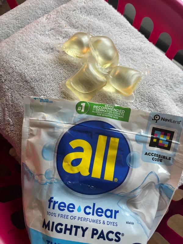 all Mighty Pacs FreeandClear Scent Laundry Detergent Pod 25.8 oz 39 pk ...