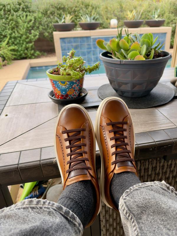 Oliver Slip-on Stretch-lace Brogue Sneaker | Men's Sneakers