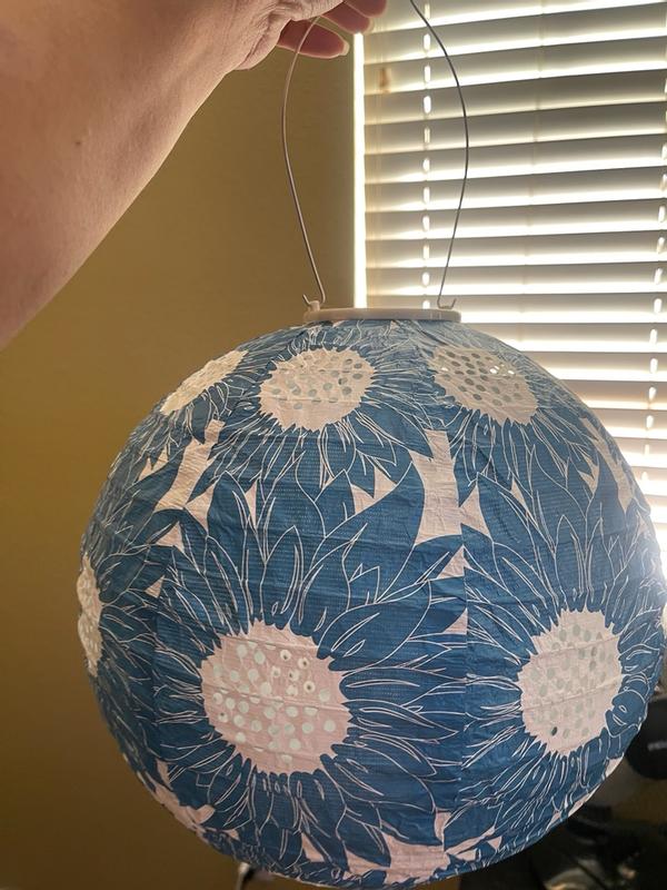 Allsop Home & Garden Soji Stella Print And Punch Globe Sunflower ...
