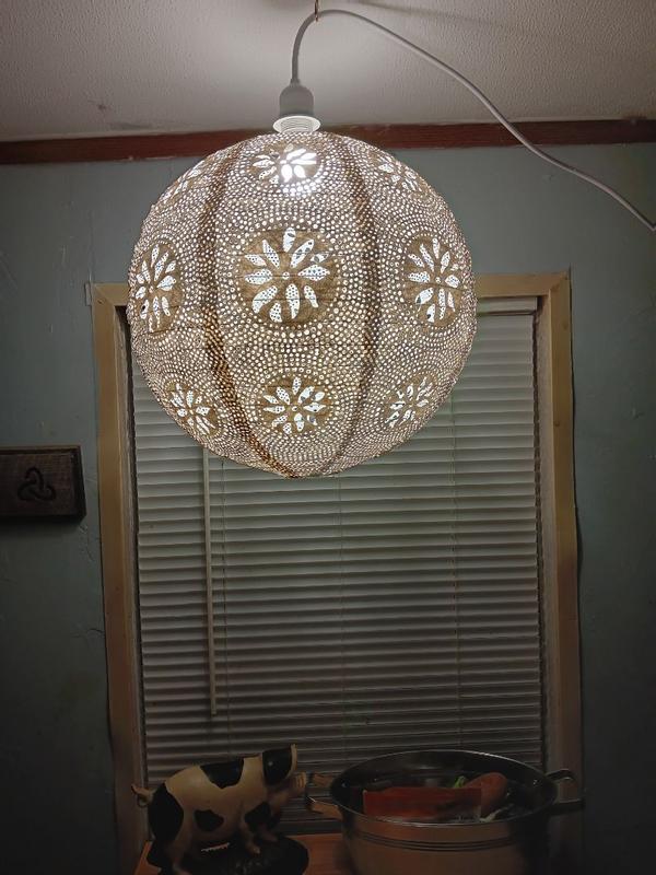 Allsop Home & Garden Soji Stella Nova Boho Pearl Indoor/Outdoor Pendant ...