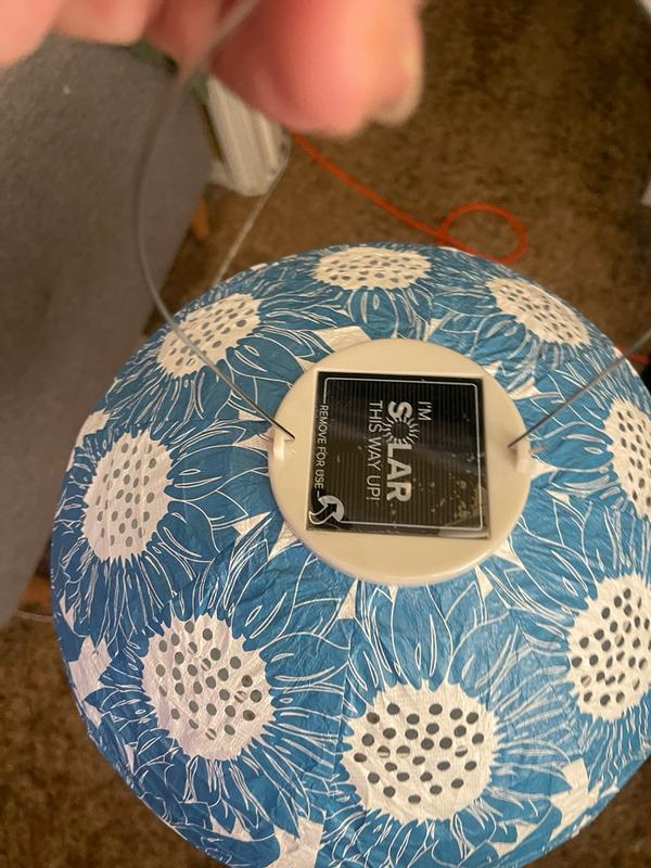 Allsop Home & Garden Soji Stella Print And Punch Globe Sunflower ...