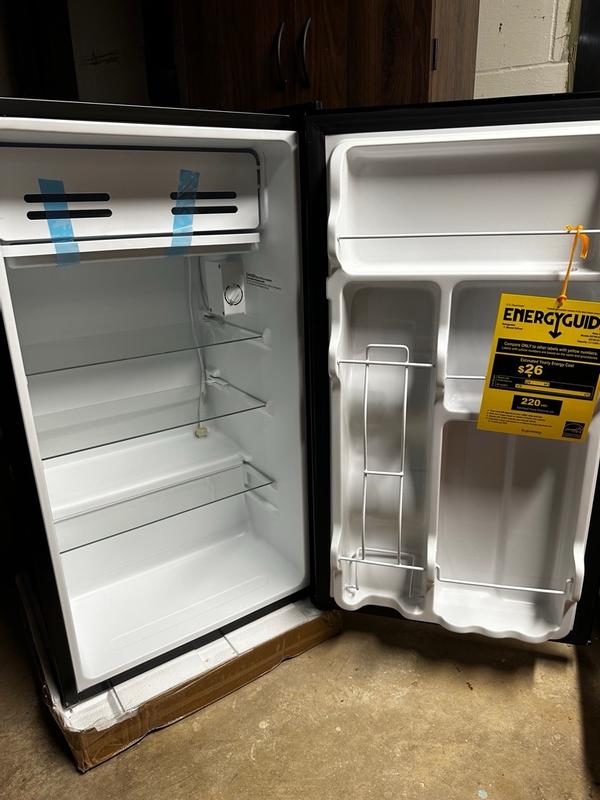 Keystone Compact 3.3-cu ft Mini Fridge with Freezer ( Black ) ENERGY ...