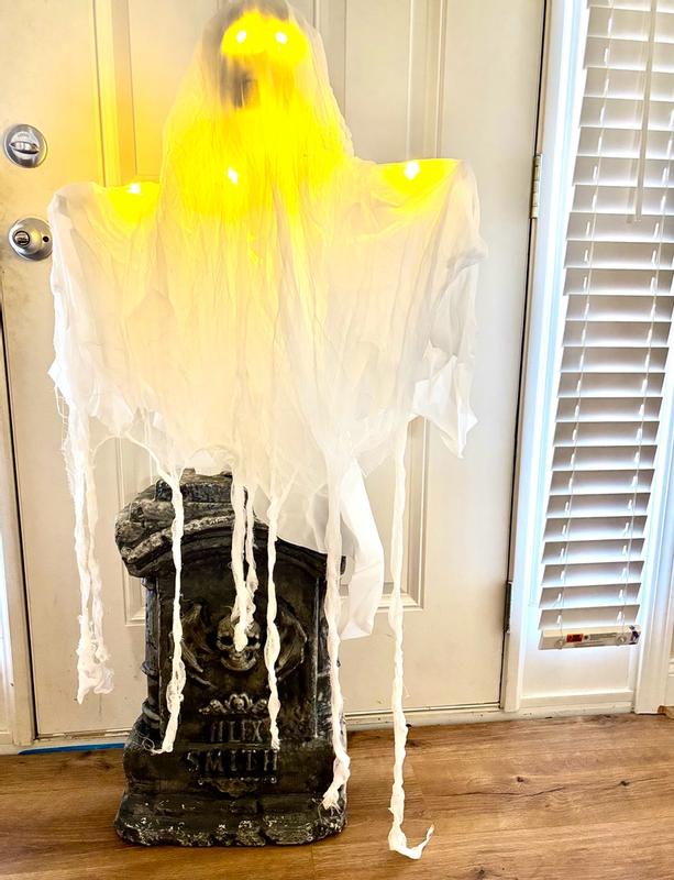 Haunted Hill Farm 4-ft Freestanding Crying Lighted Life-Size Ghost ...