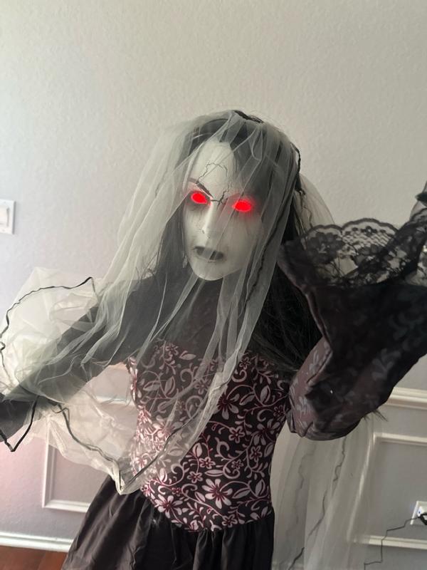 Haunted Hill Farm 5.92-ft Freestanding Moaning Lighted Corpse Bride ...