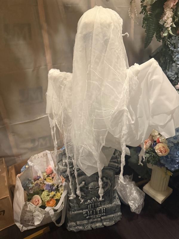 Haunted Hill Farm 4-ft Freestanding Crying Lighted Life-Size Ghost ...