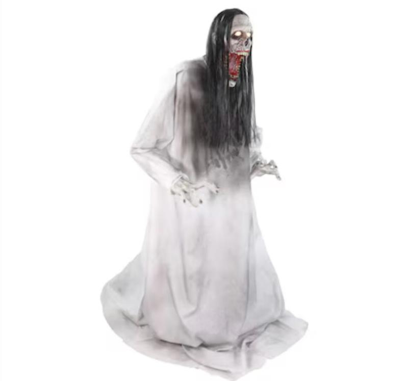 Haunted Hill Farm 5.9 ft. Motion-Sensor Lurching Woman Halloween ...