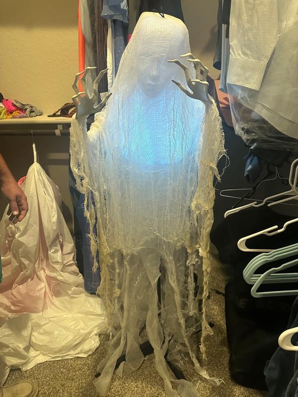 Haunted Hill Farm Life-Size Animatronic Ghoul, Indoor/Outdoor Halloween ...