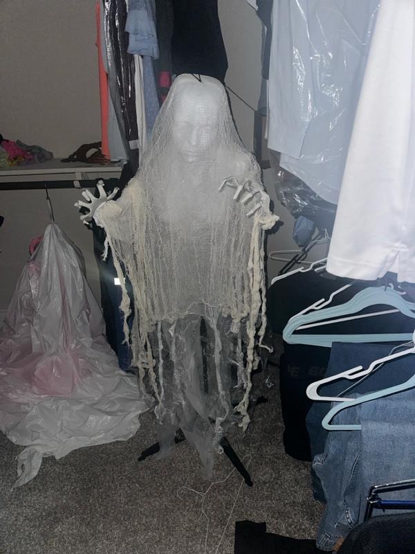 Haunted Hill Farm Life-Size Animatronic Ghoul, Indoor/Outdoor Halloween ...