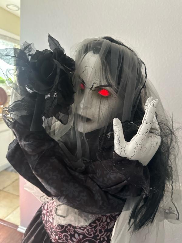 Haunted Hill Farm 5.92-ft Freestanding Moaning Lighted Corpse Bride ...