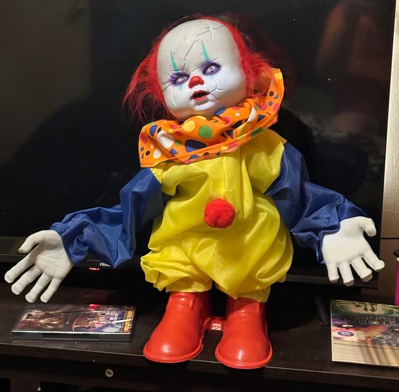 Haunted Hill Farm 2-ft Freestanding Motion Activated Lighted Bobo Clown ...