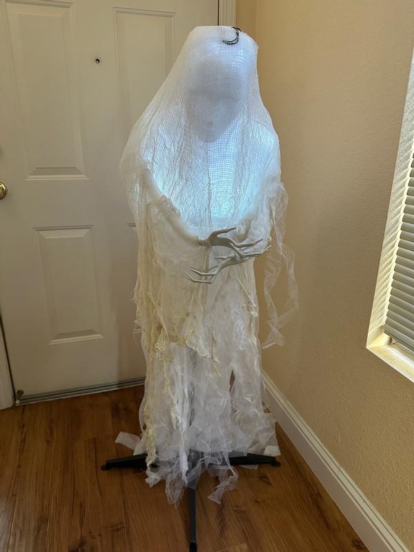 Haunted Hill Farm Life-Size Animatronic Ghoul, Indoor/Outdoor Halloween ...
