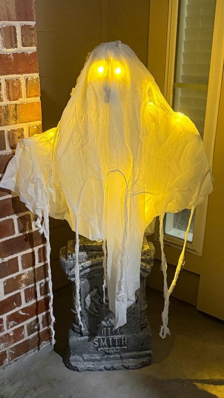 Haunted Hill Farm 4-ft Freestanding Crying Lighted Life-Size Ghost ...